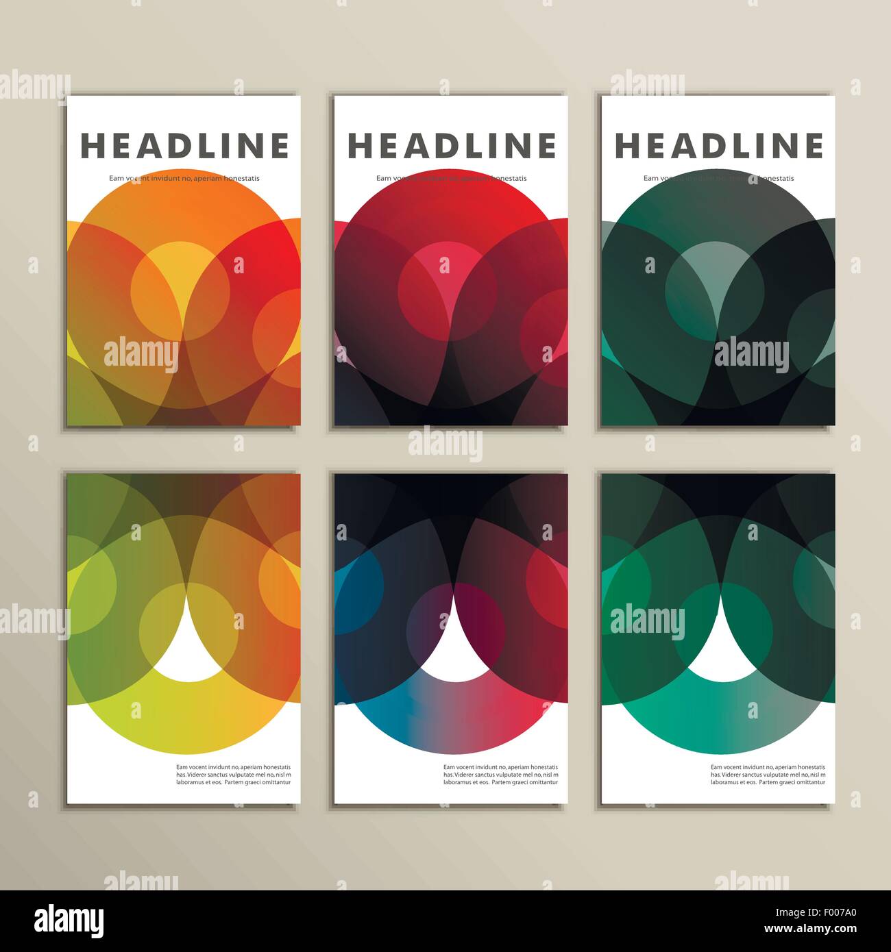 Set abstract color circle on white background Stock Vector Image & Art ...