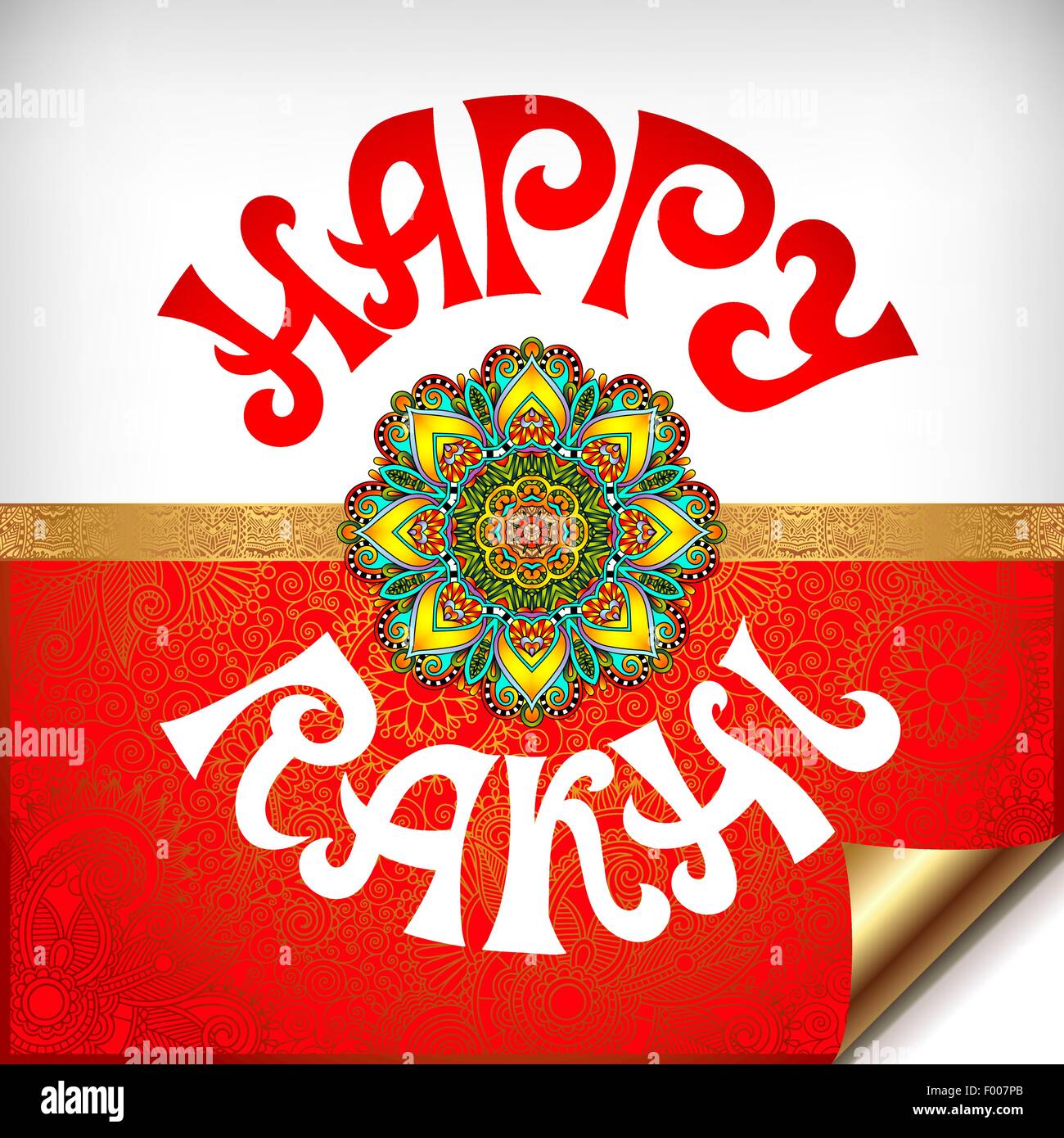 Golden rakhi Stock Vector Images - Alamy