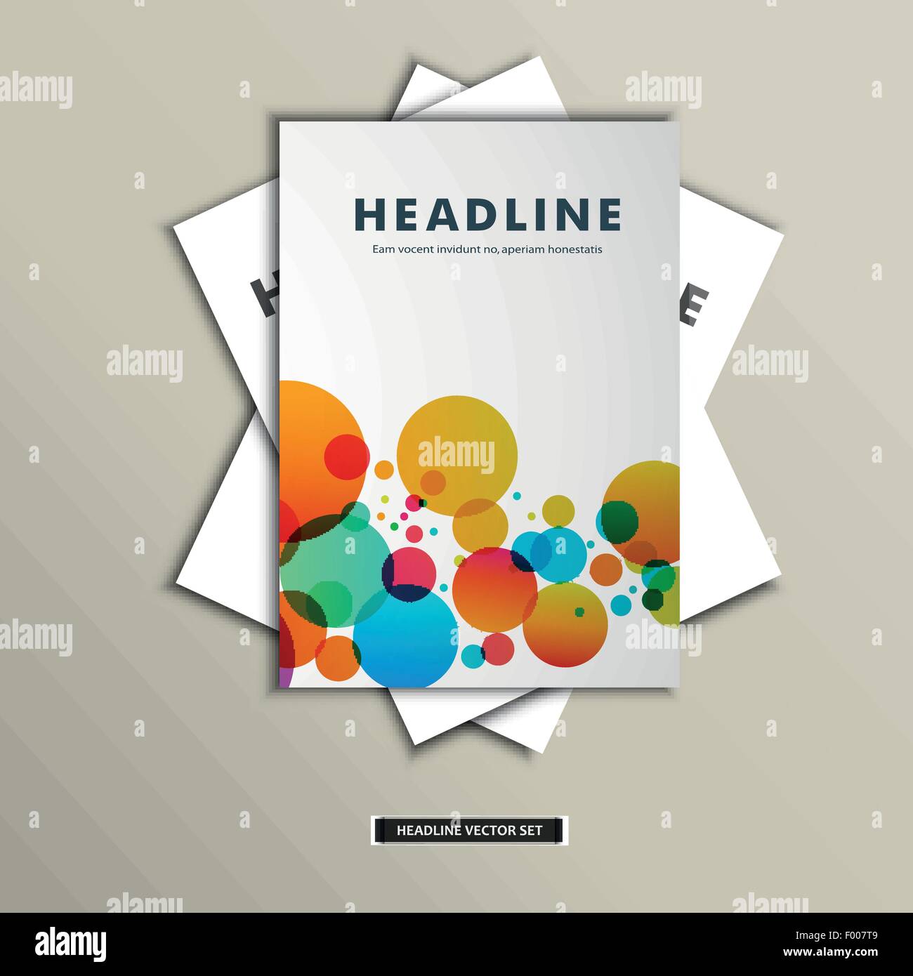 Book cover with chaotic colored balls eps Stock Vector Image & Art - Alamy