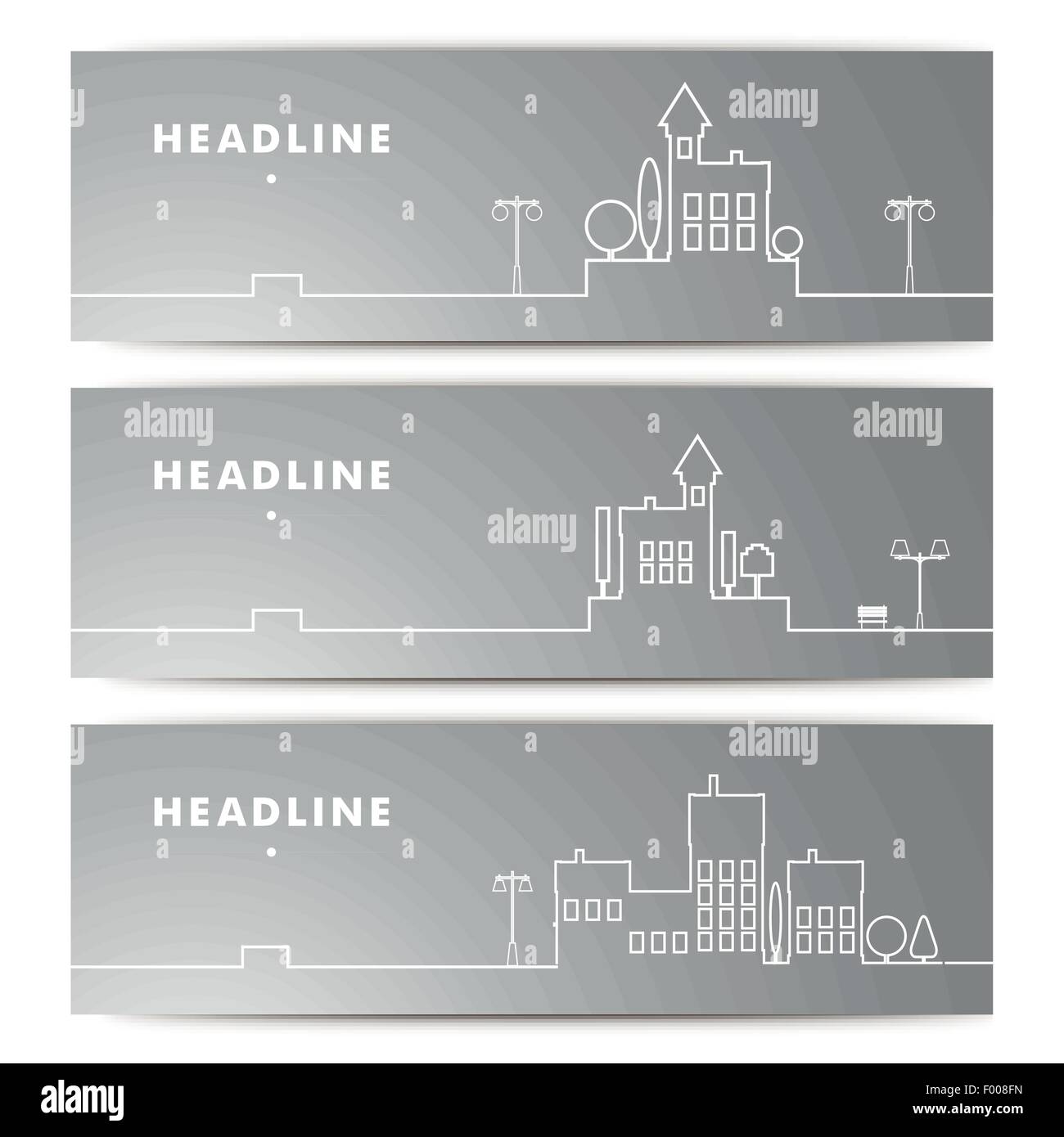 Travel concept flat banners Cut Out Stock Images & Pictures - Alamy