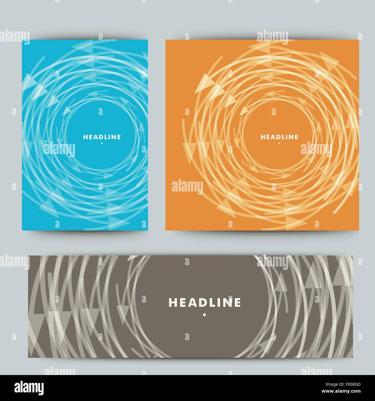 Set of colored banners with patterns arrows Stock Vector Image & Art ...