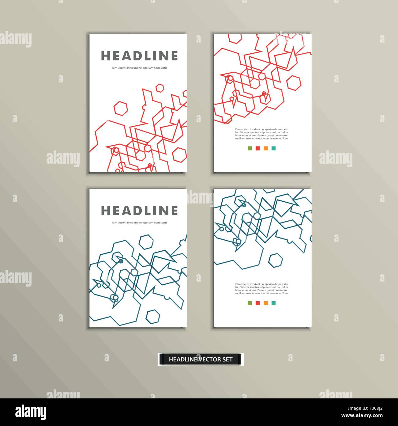 Book cover with abstract linear circuits eps Stock Vector Image & Art ...