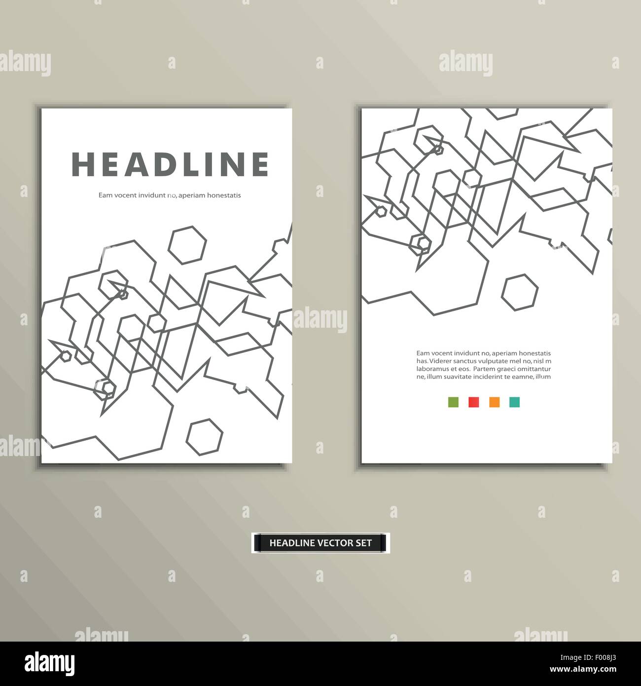 Book cover with abstract linear circuits eps Stock Vector Image & Art ...