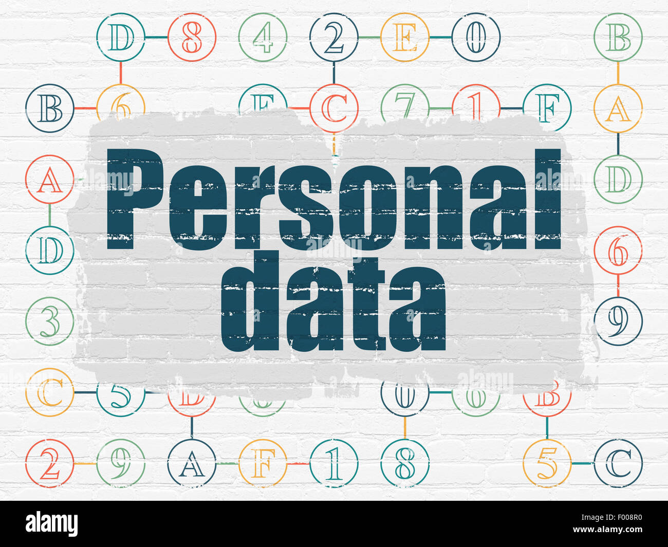 Data concept: Personal Data on wall background Stock Photo - Alamy