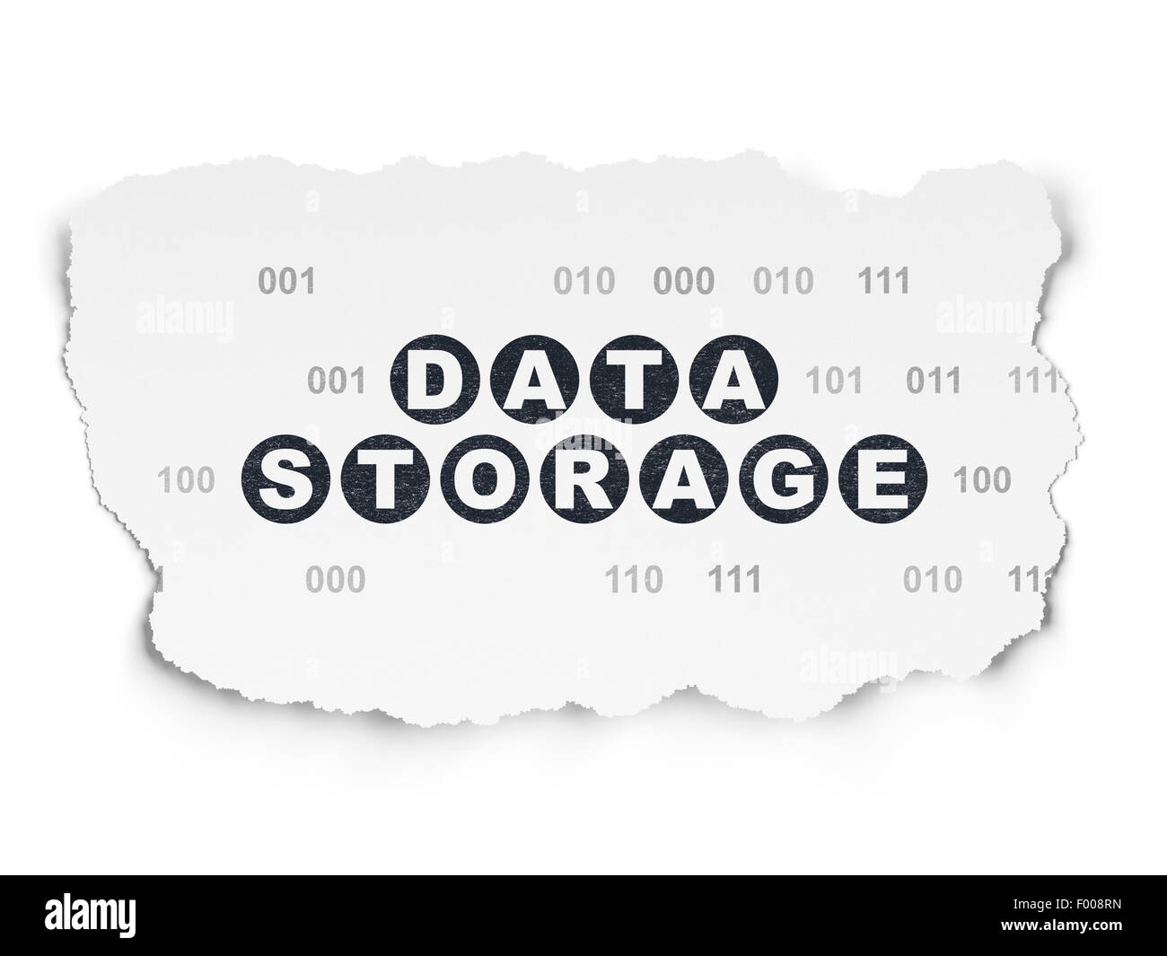 Information concept: Data Storage on Torn Paper background Stock Photo ...
