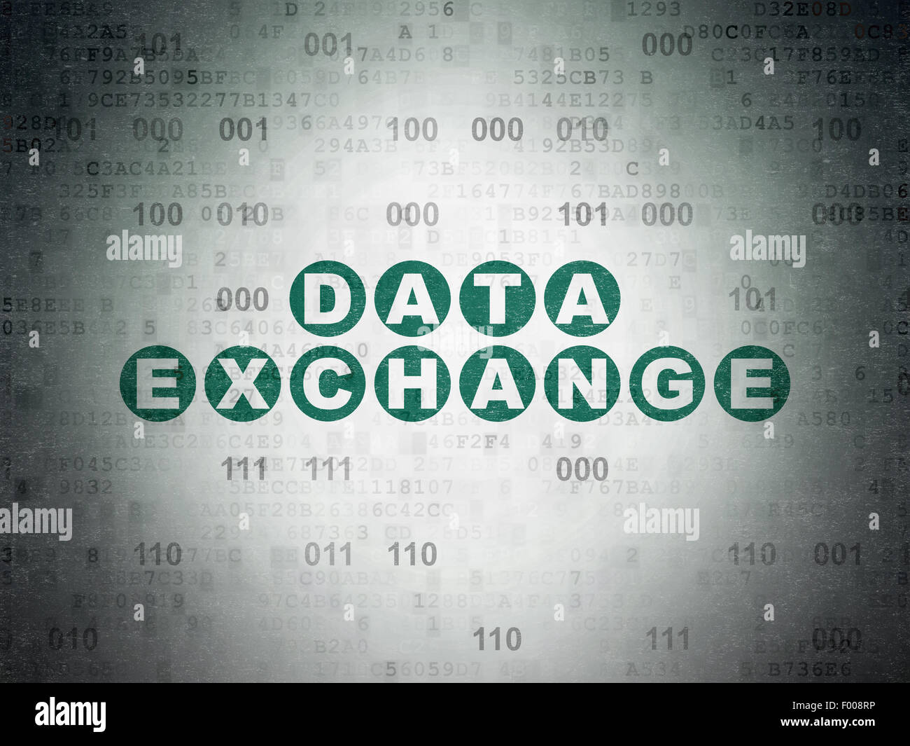 Information concept: Data Exchange on Digital Paper background Stock ...