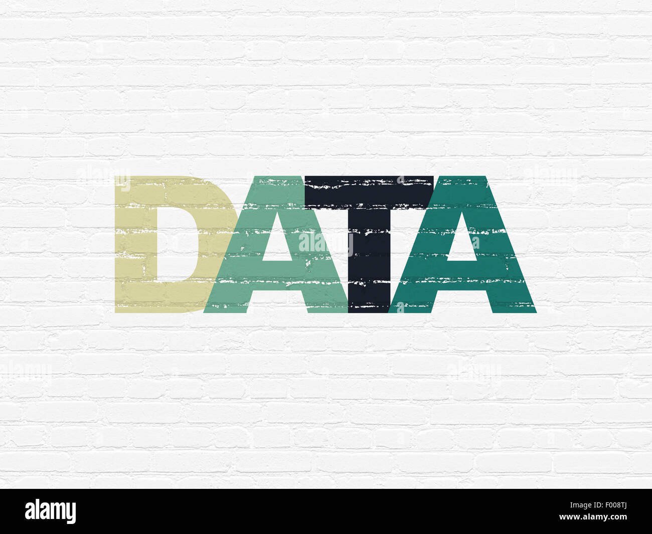 Information concept: Data on wall background Stock Photo - Alamy