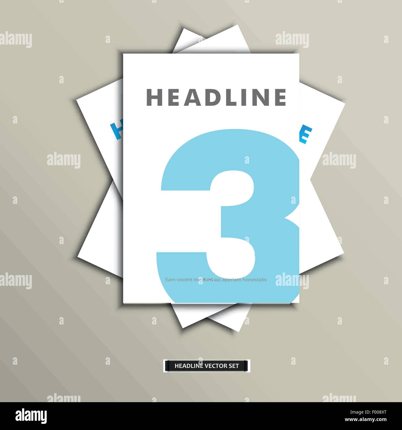 Set of brochures with number on title page Stock Vector Image & Art - Alamy