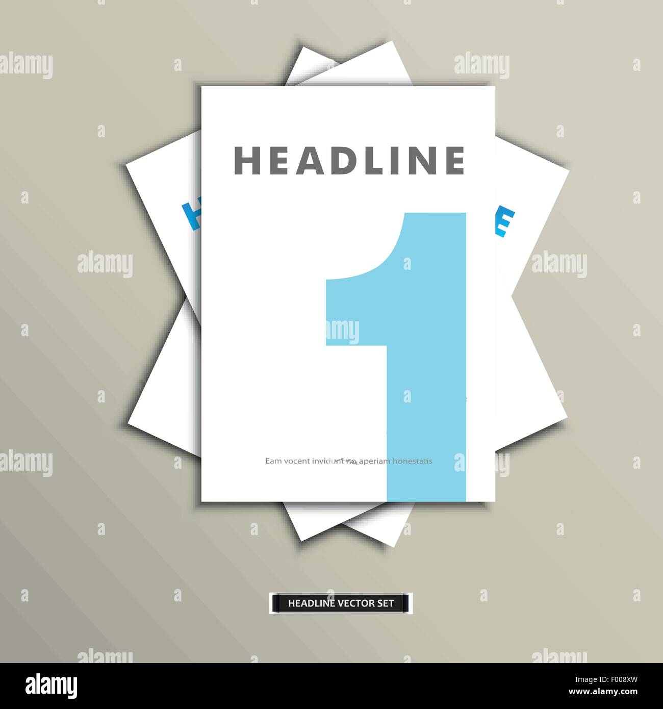 Set of brochures with number on title page Stock Vector Image & Art - Alamy