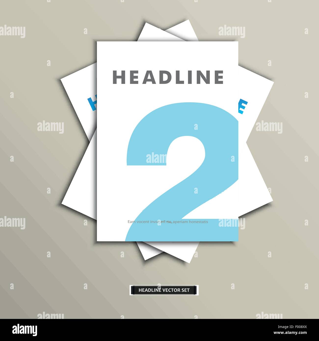 Set of brochures with number on title page Stock Vector Image & Art - Alamy