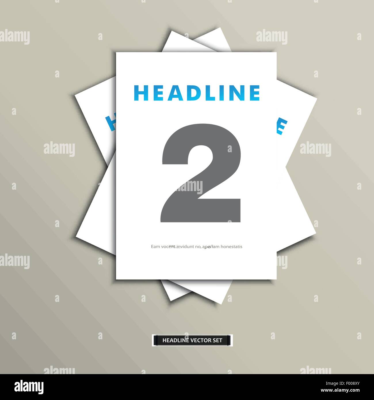 Set of brochures with number on title page Stock Vector Image & Art - Alamy