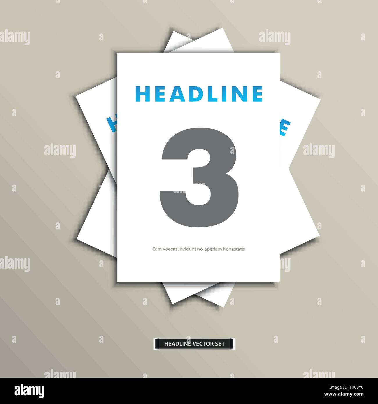 Set of brochures with number on title page Stock Vector Image & Art - Alamy