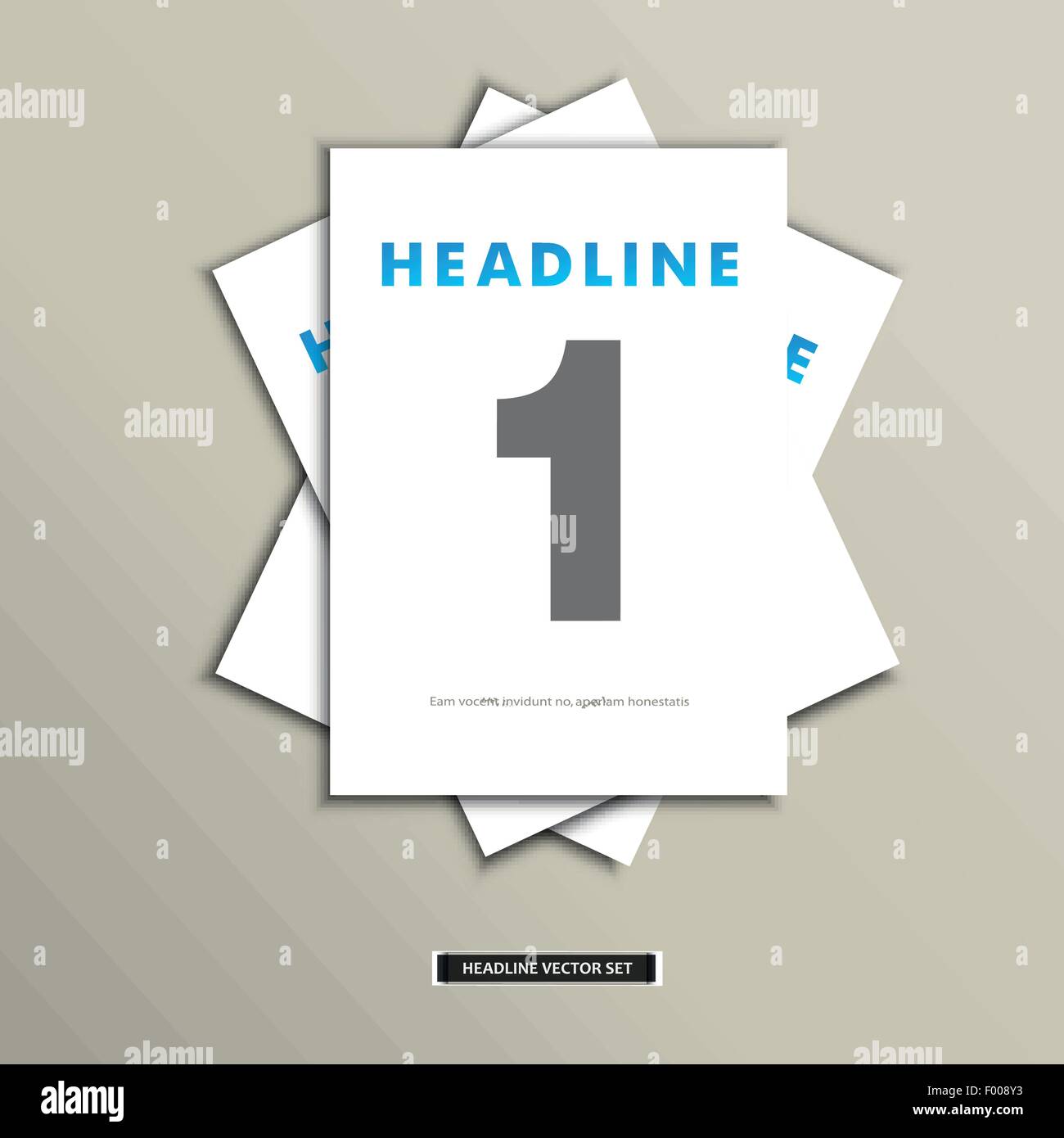 Set of brochures with number on title page Stock Vector Image & Art - Alamy