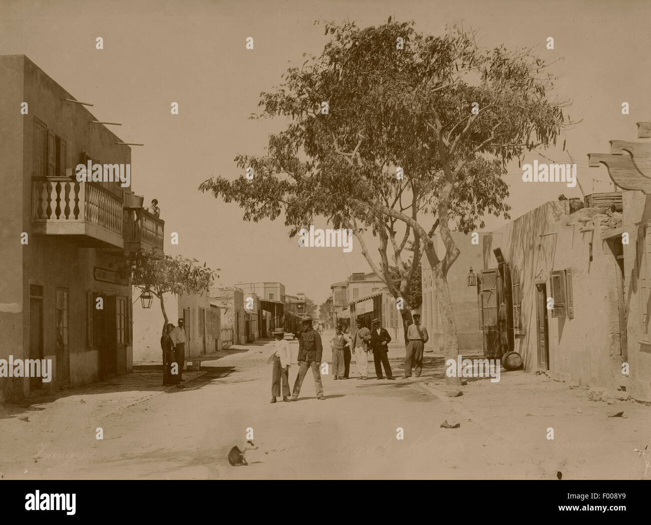 Ismailia, Egypt - 1880s - Negrelli street scene in the multi-cultural ...