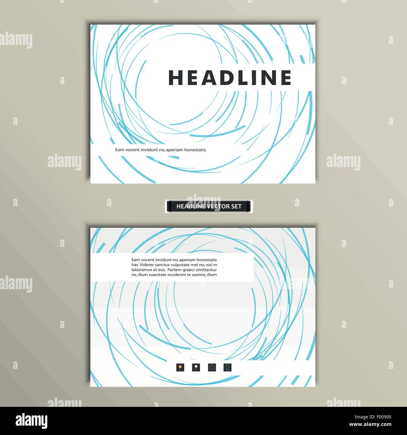 Book cover with abstract colored lines and circles Stock Vector Image ...