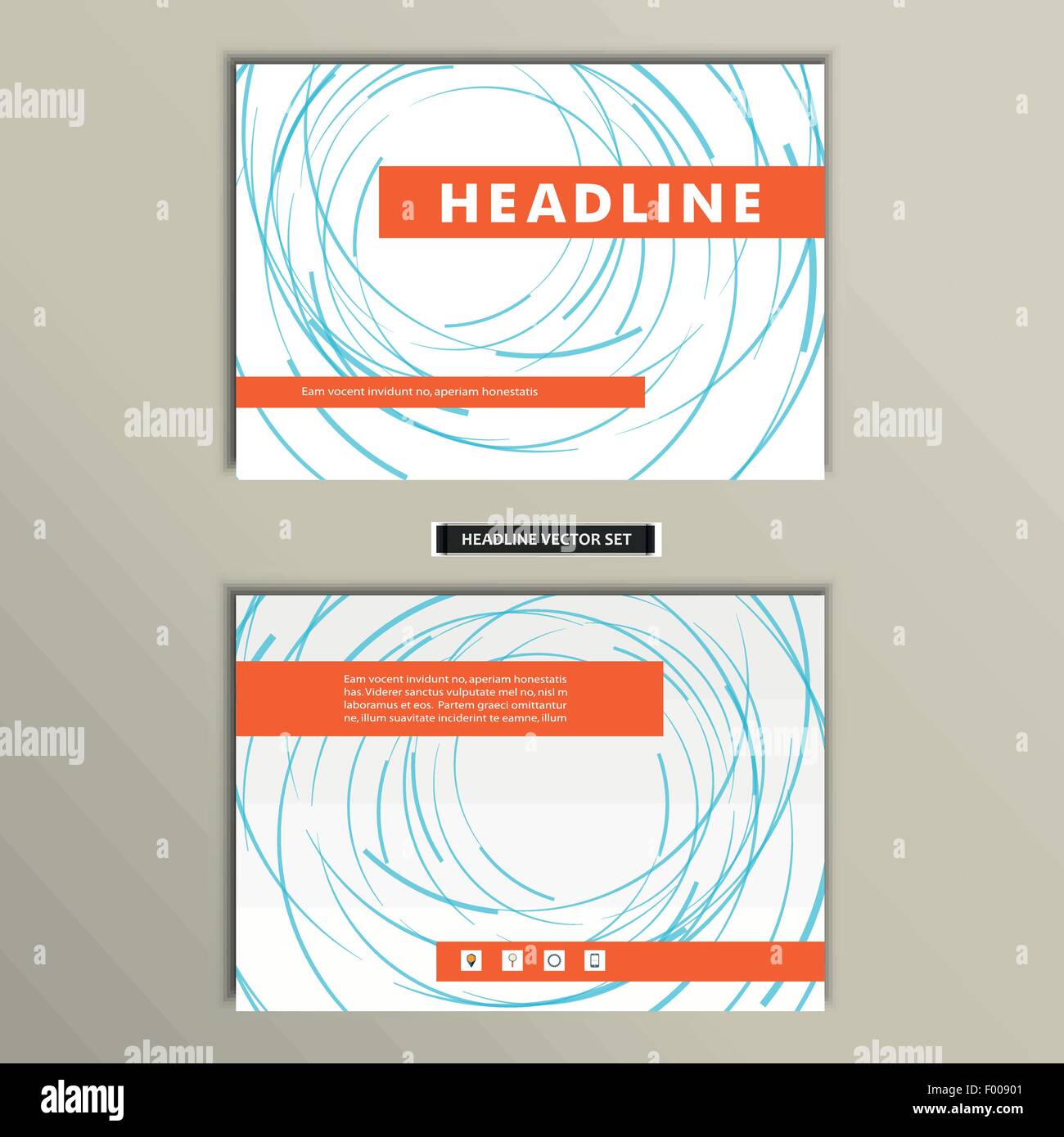 Book cover with abstract colored lines and circles Stock Vector Image ...
