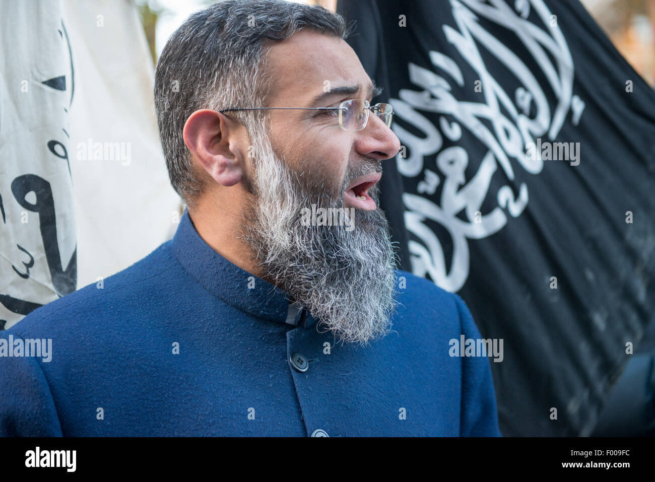 Islamic preacher Anjem Chaudry in London Stock Photo - Alamy