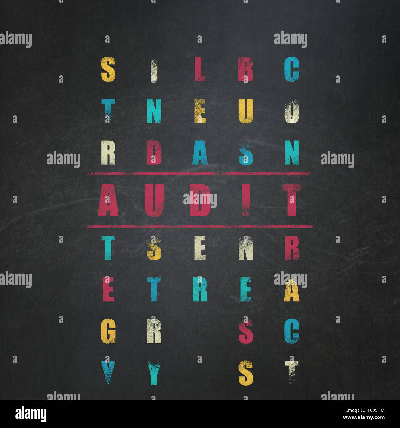 Business concept: word Audit in solving Crossword Puzzle Stock Photo ...