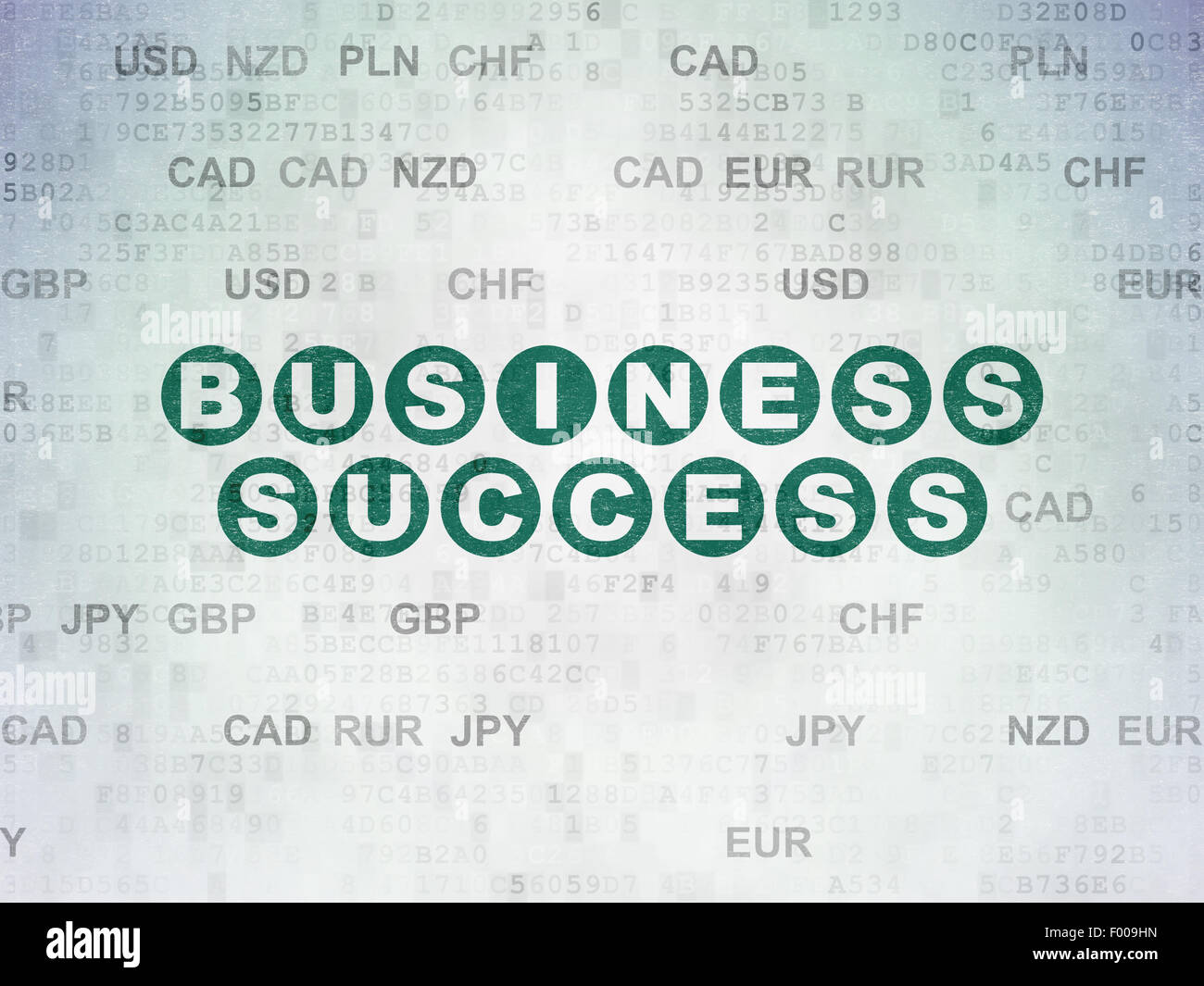 Business concept: Business Success on Digital Paper background Stock ...