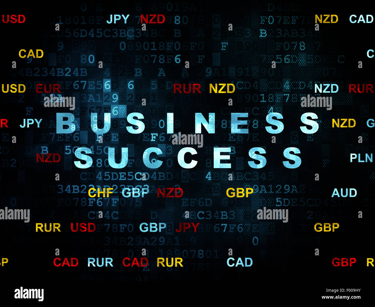 Finance concept: Business Success on Digital background Stock Photo - Alamy