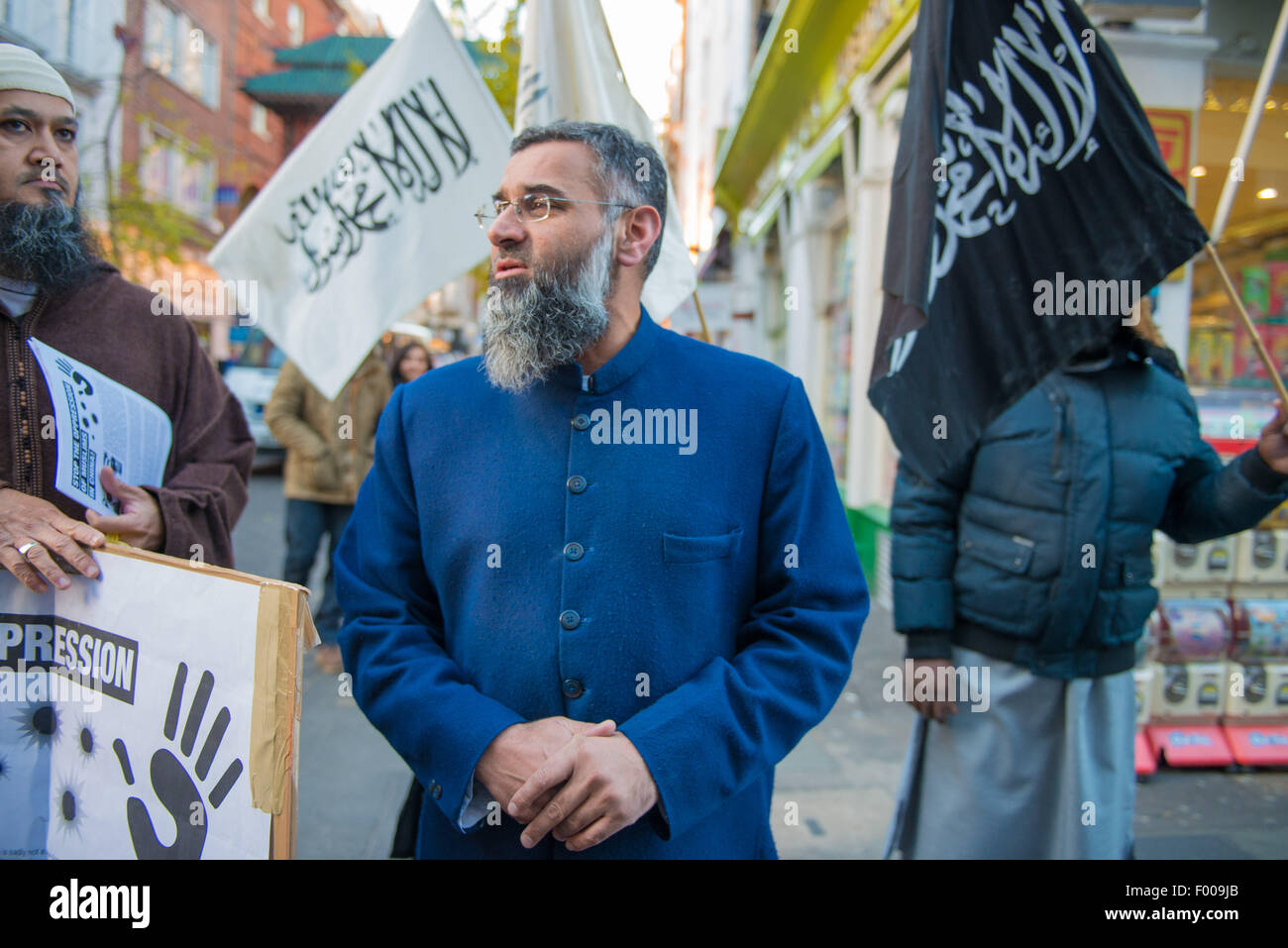 Islamic preacher Anjem Chaudry in London Stock Photo - Alamy