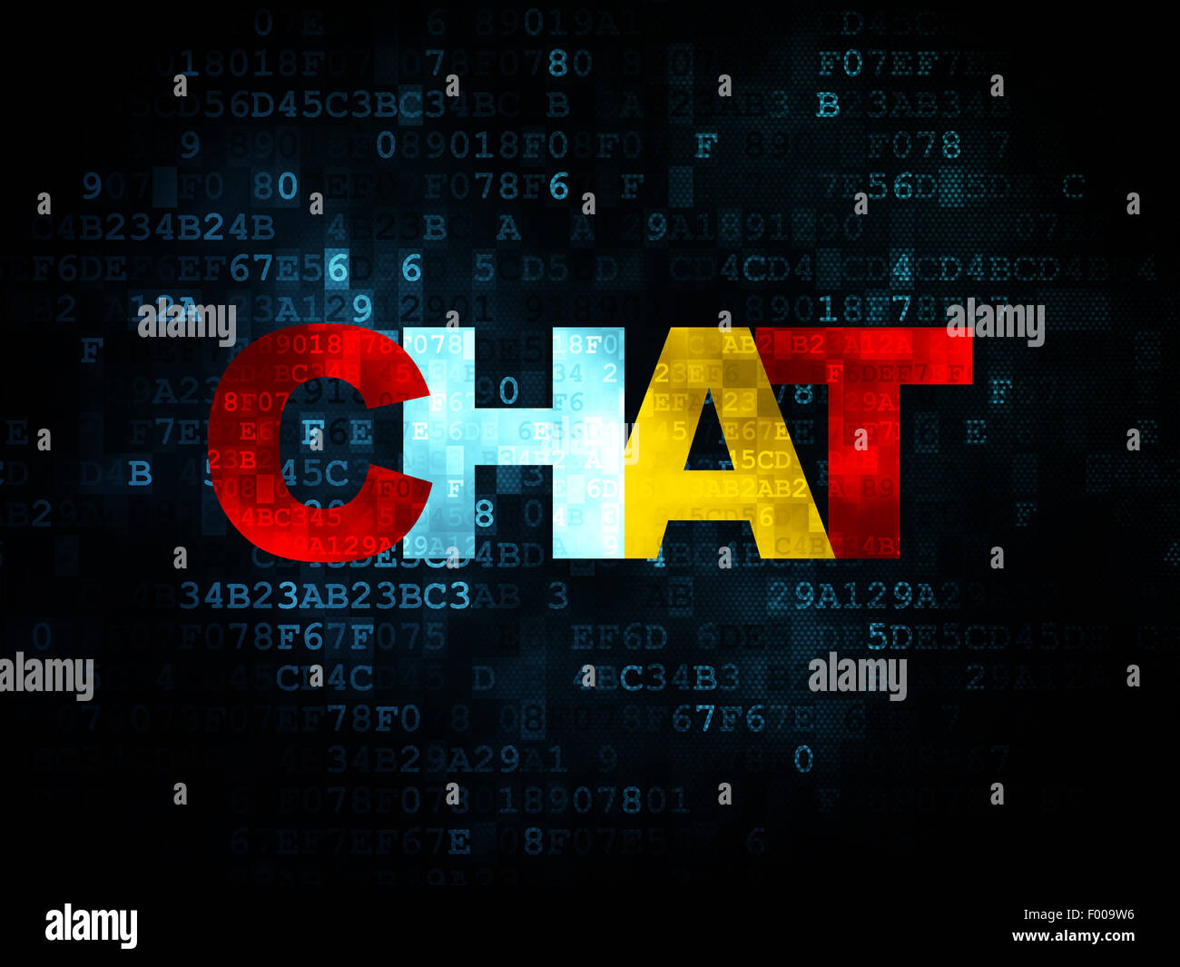 Web design concept: Chat on Digital background Stock Photo - Alamy