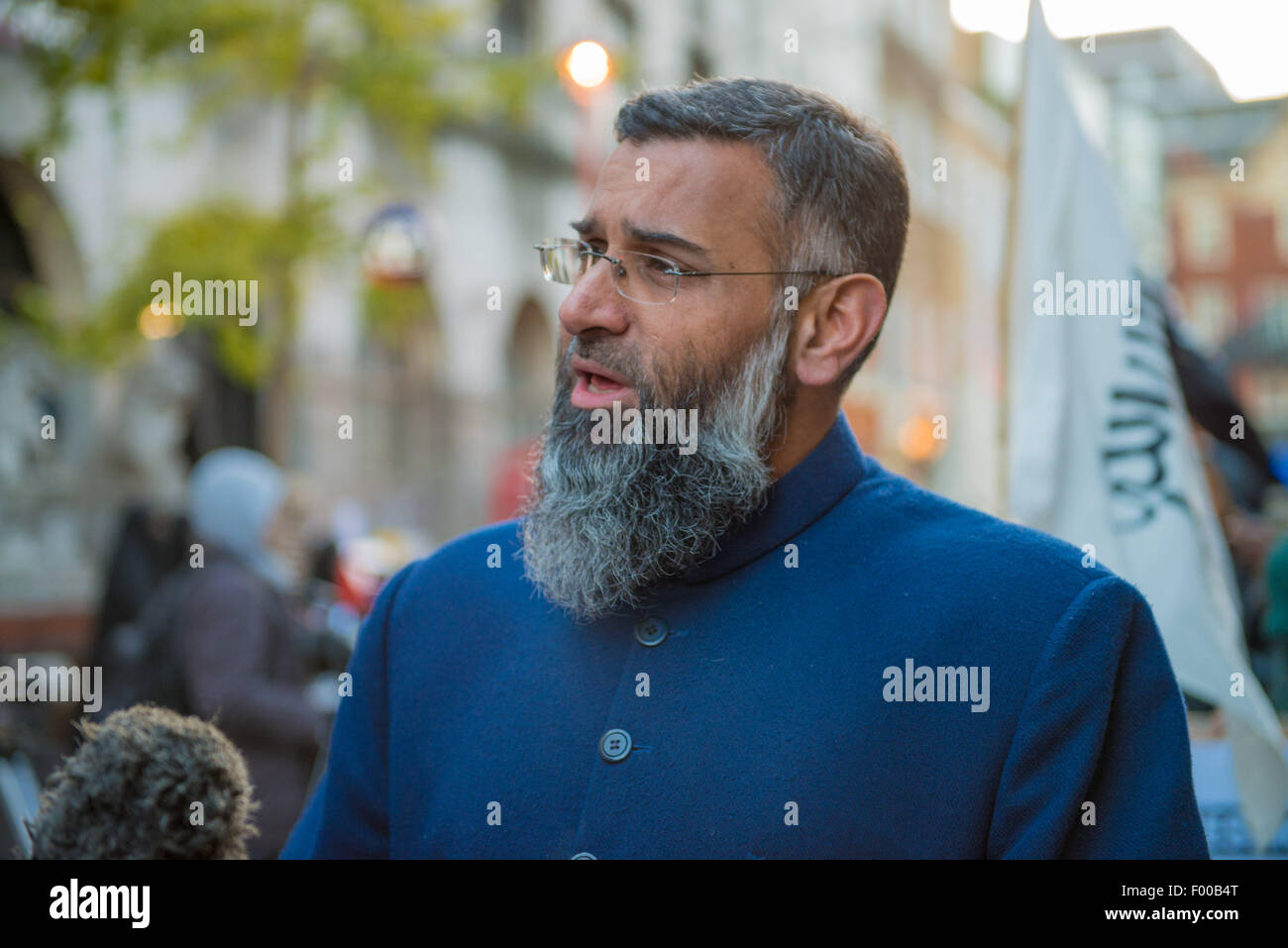 Islamic preacher Anjem Chaudry in London Stock Photo - Alamy