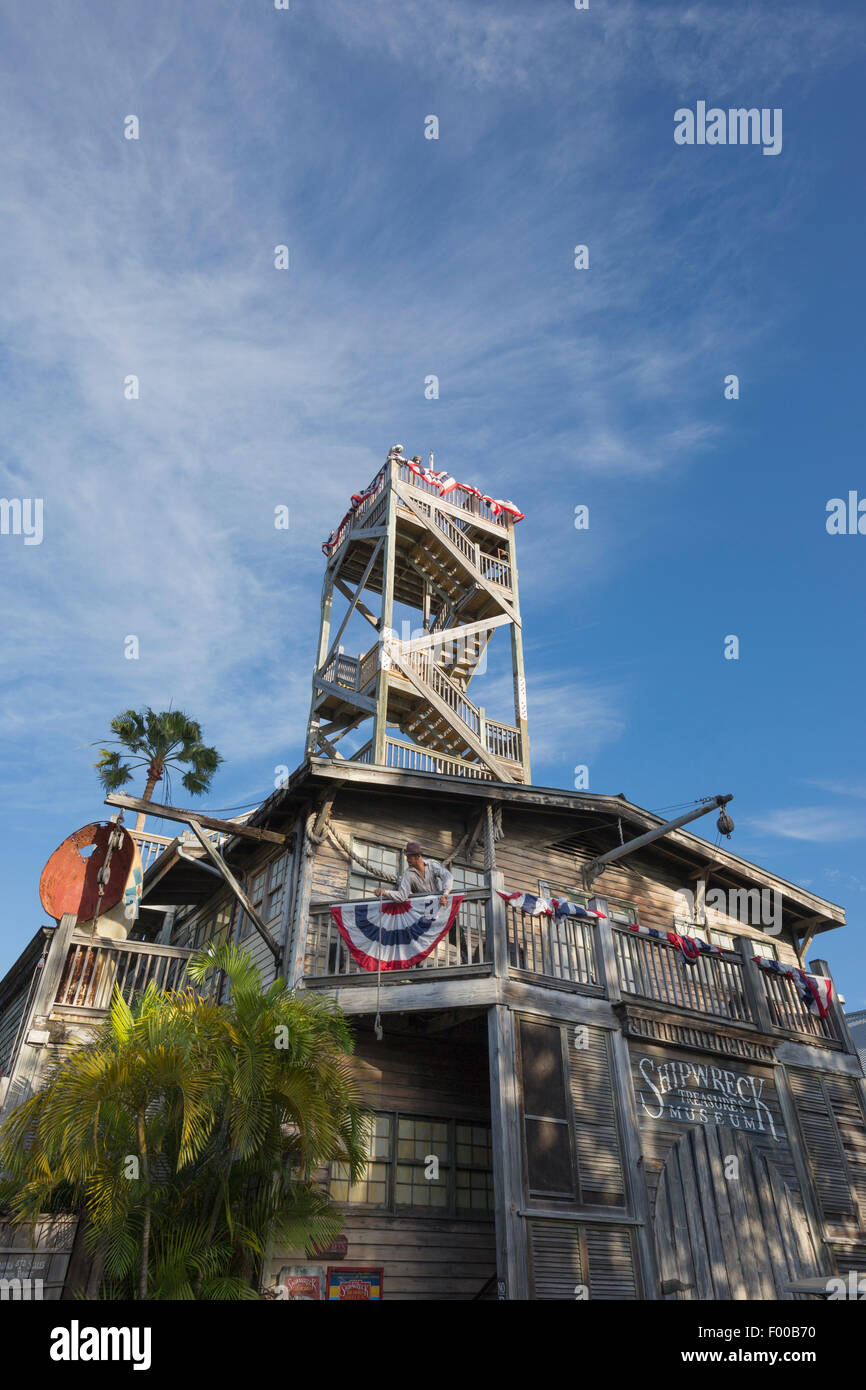 SHIPWRECK MUSEUM OVERLOOK TOWER KEY WEST FLORIDA USA Stock Photo - Alamy