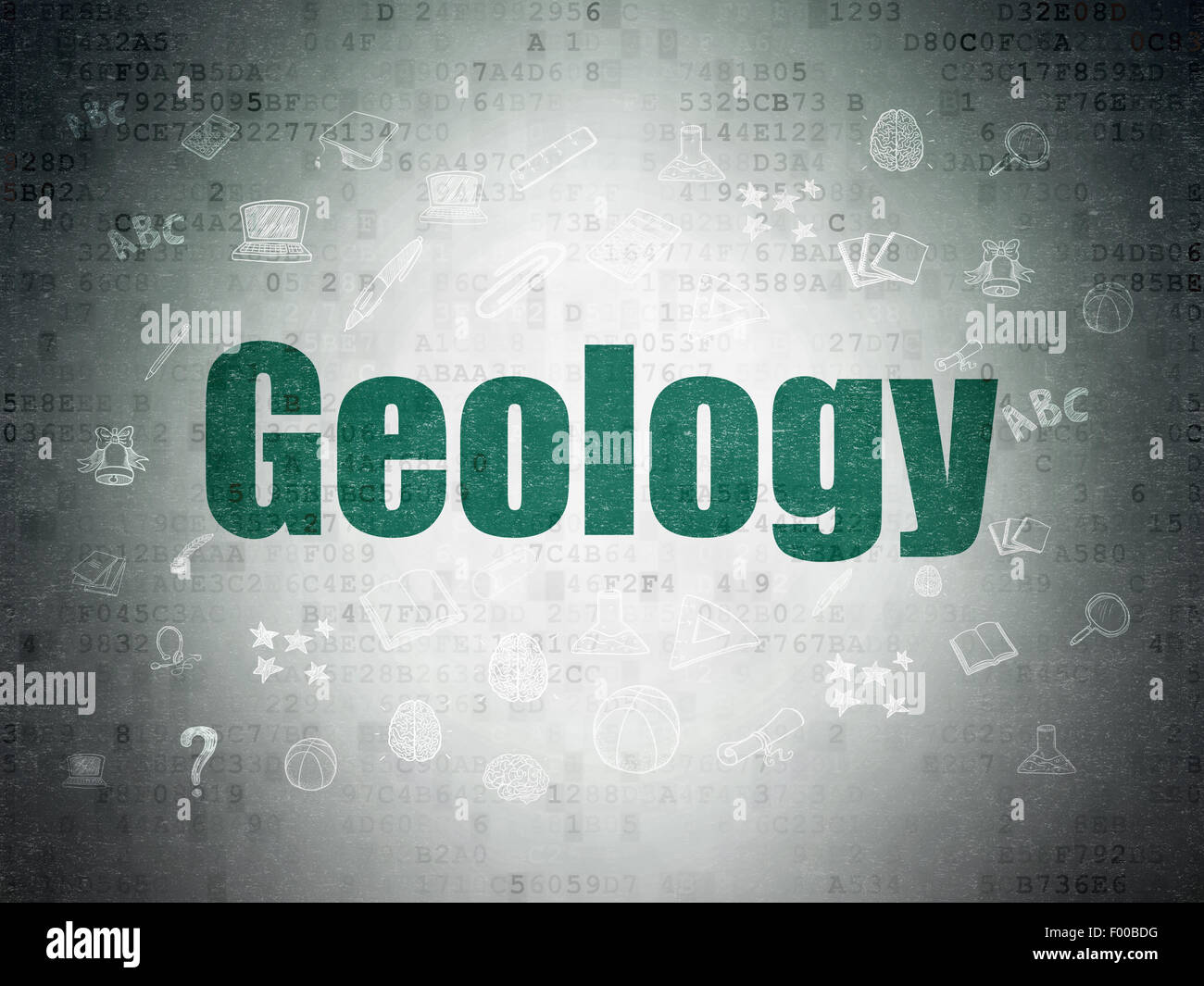 Learning concept: Geology on Digital Paper background Stock Photo - Alamy
