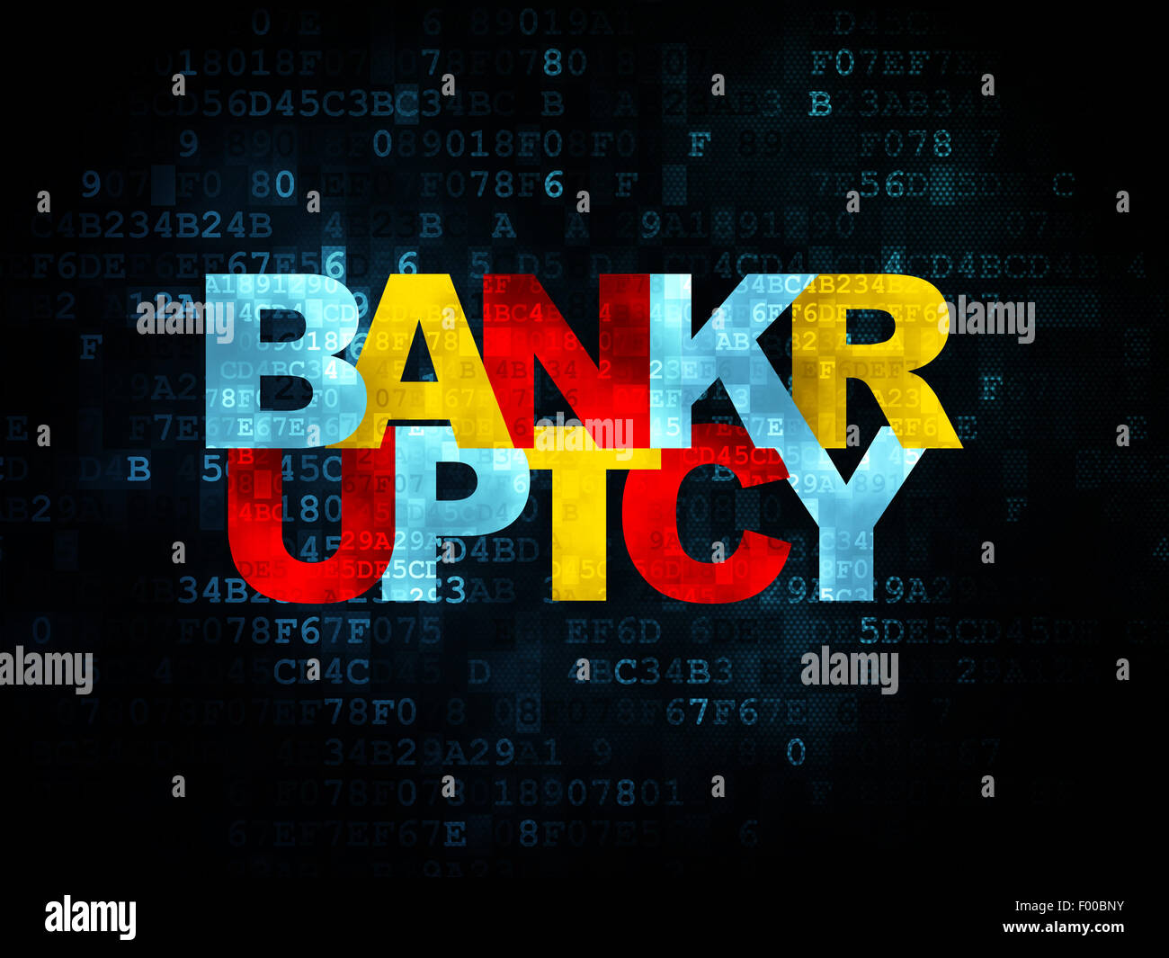 Law concept: Bankruptcy on Digital background Stock Photo - Alamy