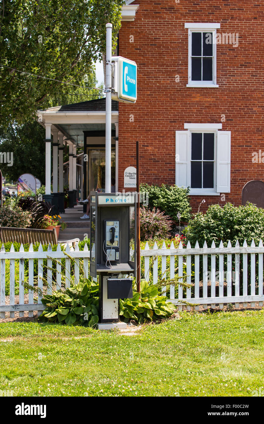 Outdoor phone booth in Lancaster County, PA Stock Photo - Alamy