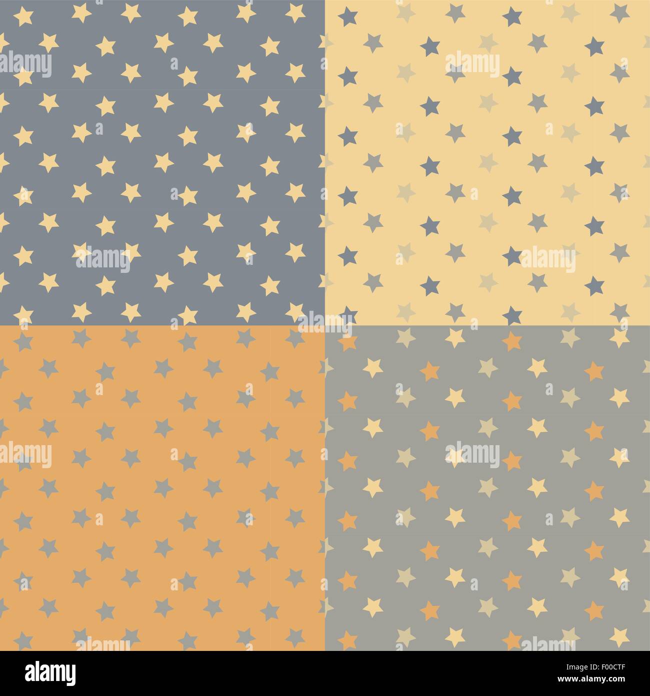 Stars seamless pattern. Vector set Stock Vector Image & Art - Alamy