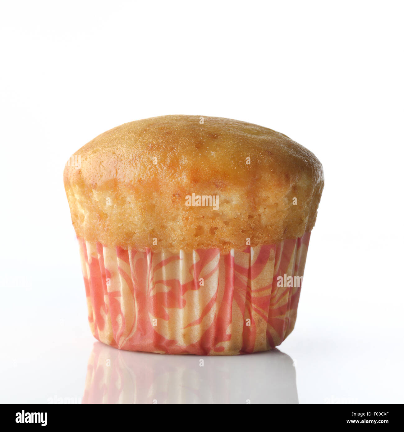 Vanilla Muffin shot in studio on white background Stock Photo - Alamy