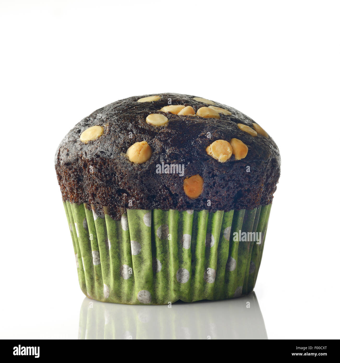 Chocolate Muffin shot in studio on white background Stock Photo - Alamy