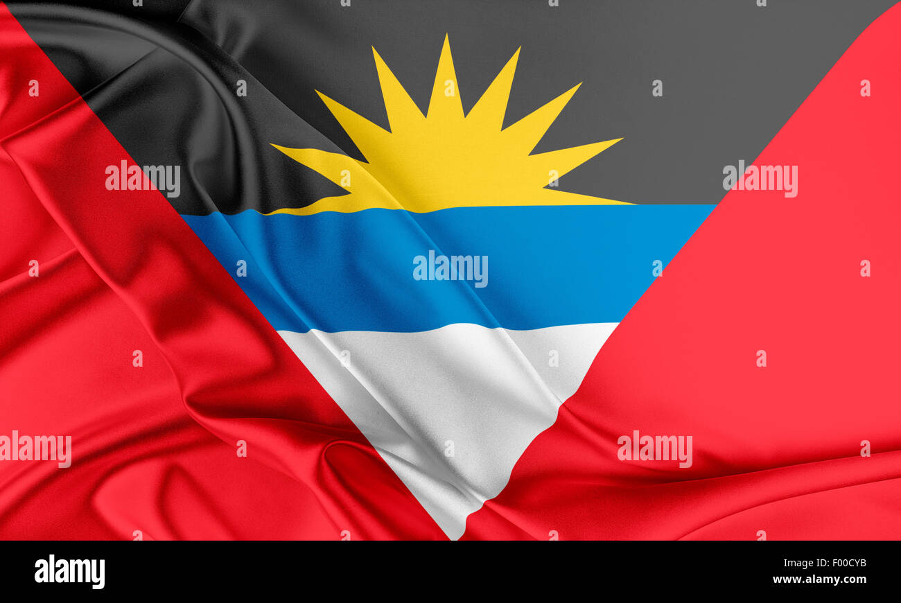 Antigua and Barbuda Flag Stock Photo - Alamy