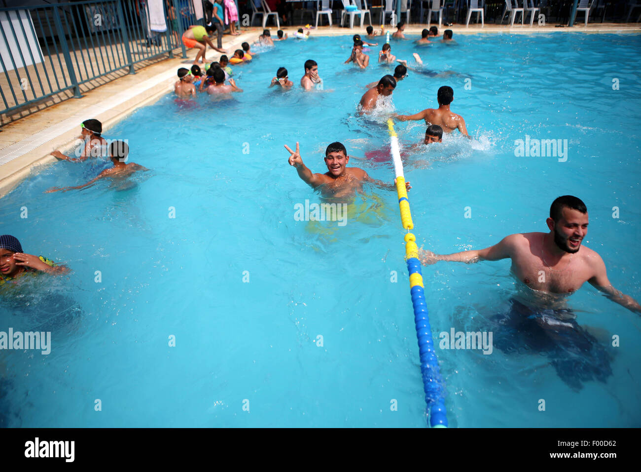 Ramallah, West Bank, Palestinian Territory. 5th Aug, 2015. Palestinian ...