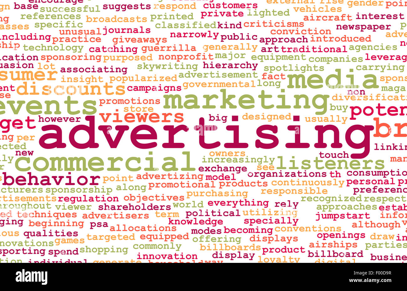Advertising Online and in Traditional Media Methods Stock Photo - Alamy