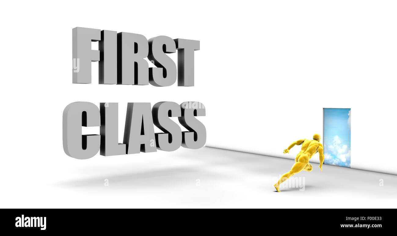 First Class as a Fast Track Direct Express Path Stock Photo - Alamy