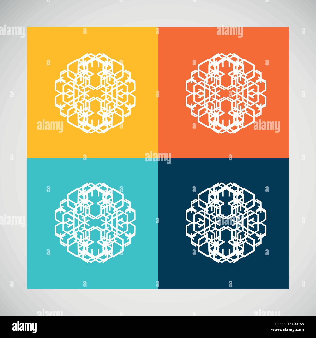 Colored broken lines on a light background Stock Vector Image & Art - Alamy