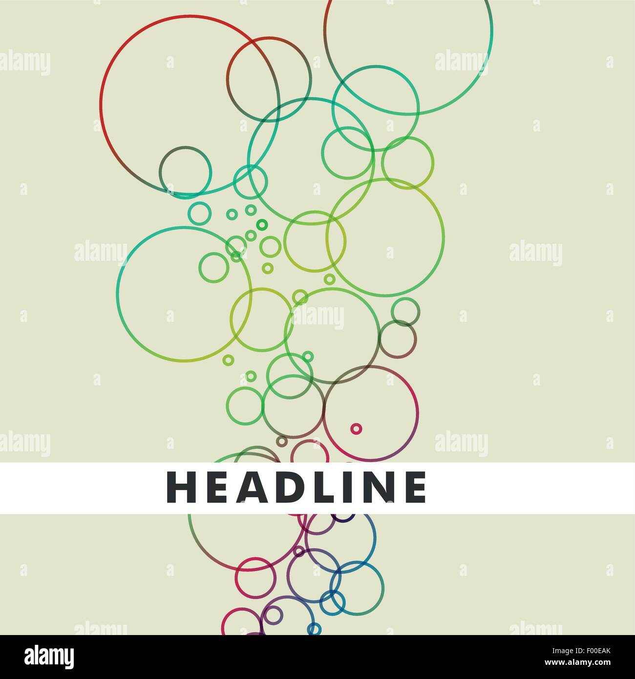 Beautiful colored circles on a light background Stock Vector Image ...