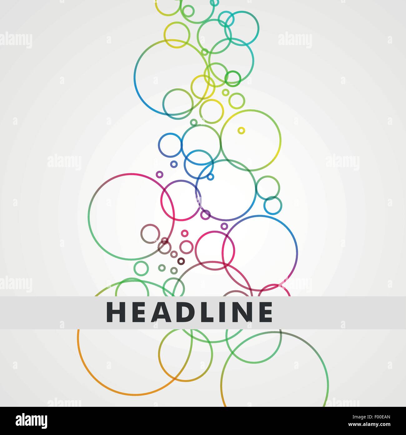 Beautiful colored circles on a light background Stock Vector Image ...