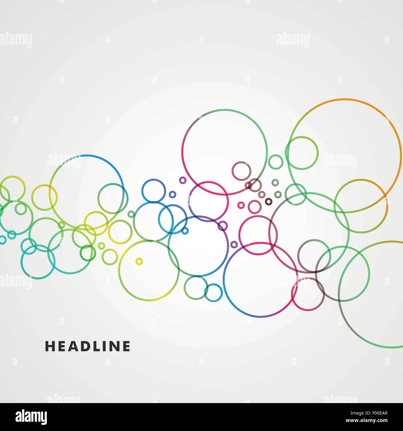 Beautiful colored circles on a light background Stock Vector Image ...