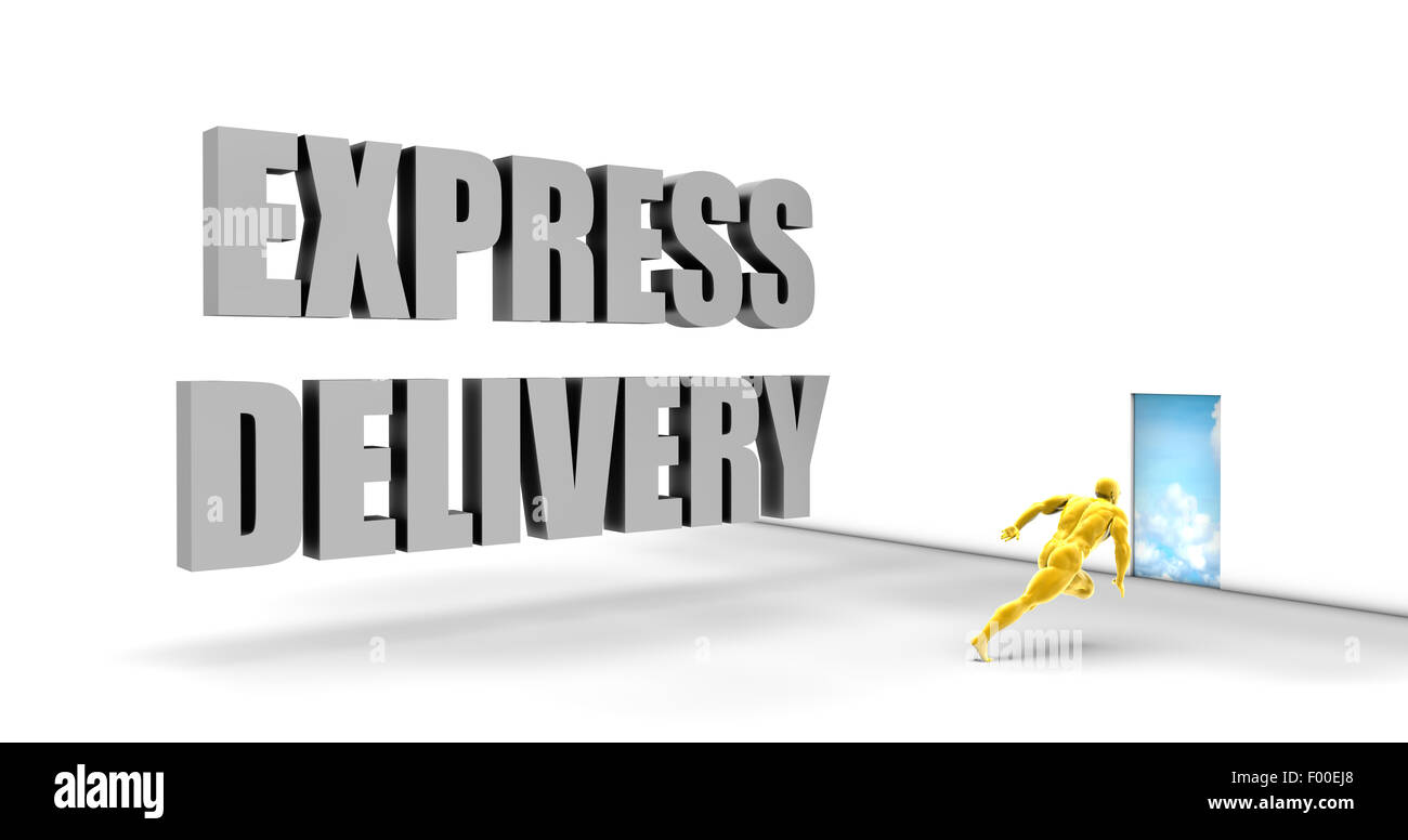 Express Delivery as a Fast Track Direct Express Path Stock Photo - Alamy