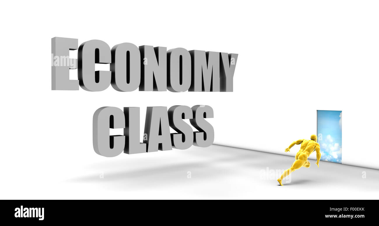 Economy Class as a Fast Track Direct Express Path Stock Photo - Alamy