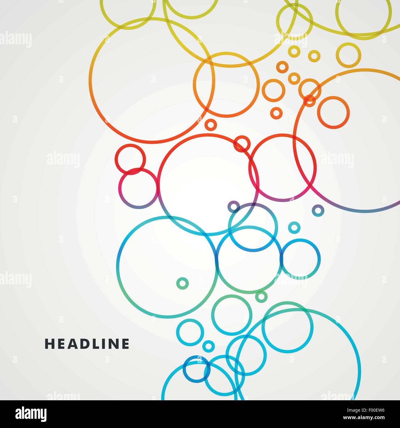 Beautiful colored circles on a light background Stock Vector Image ...