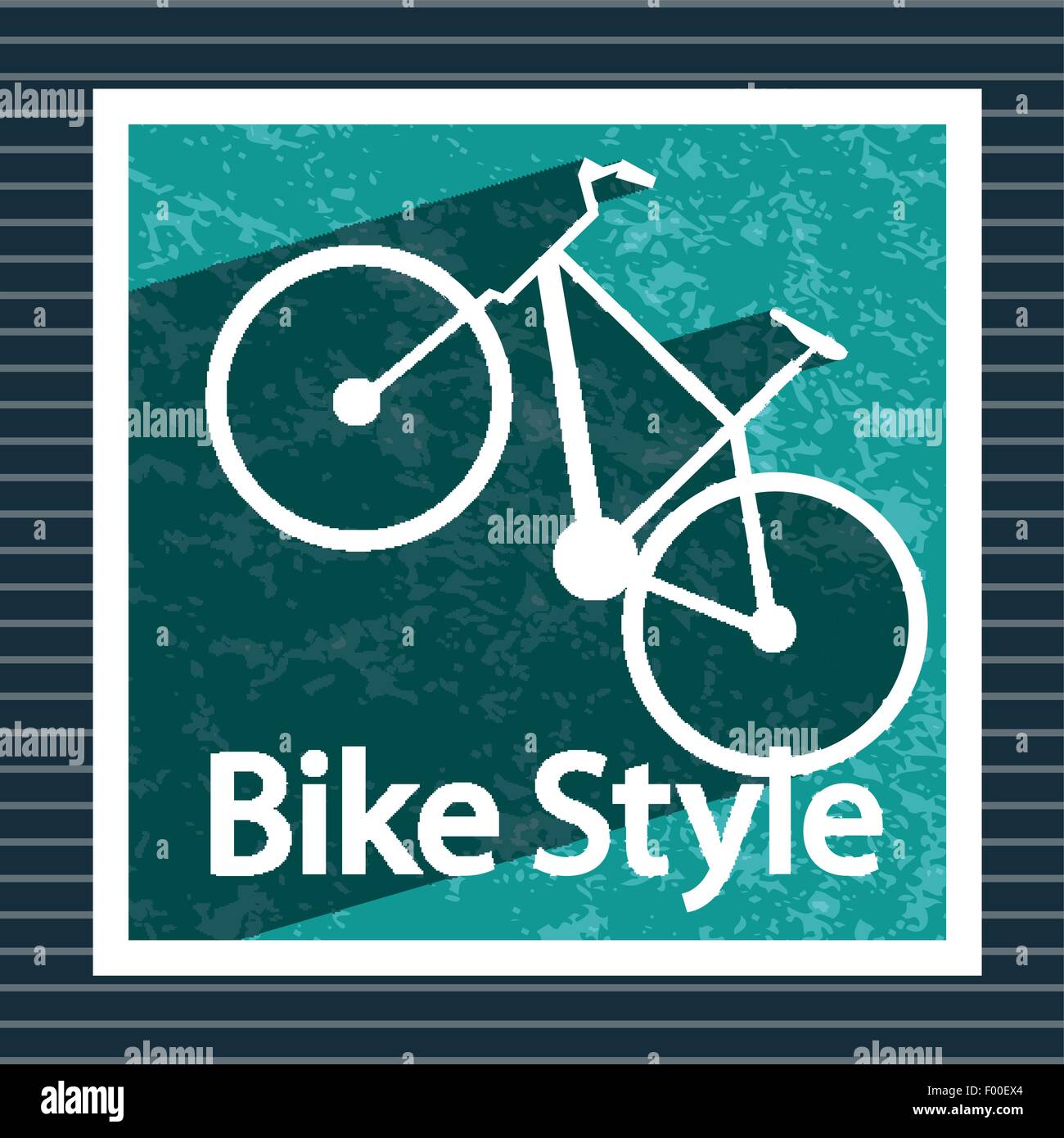 Simple flat vector images bike on the background Stock Vector Image ...