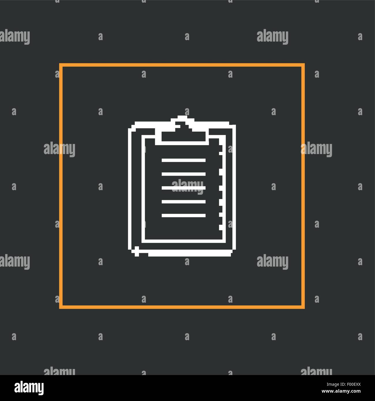 Simple pixel icon paper holder. Vector design Stock Vector Image & Art ...