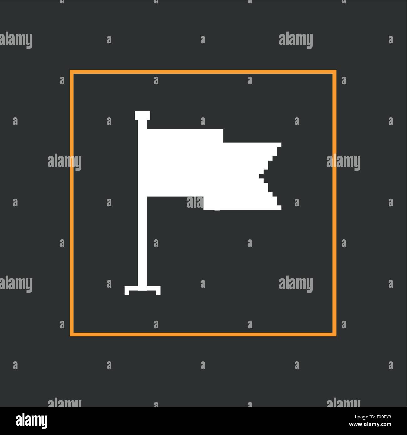 Simple stylish pixel icon flag. Vector design Stock Vector Image & Art ...