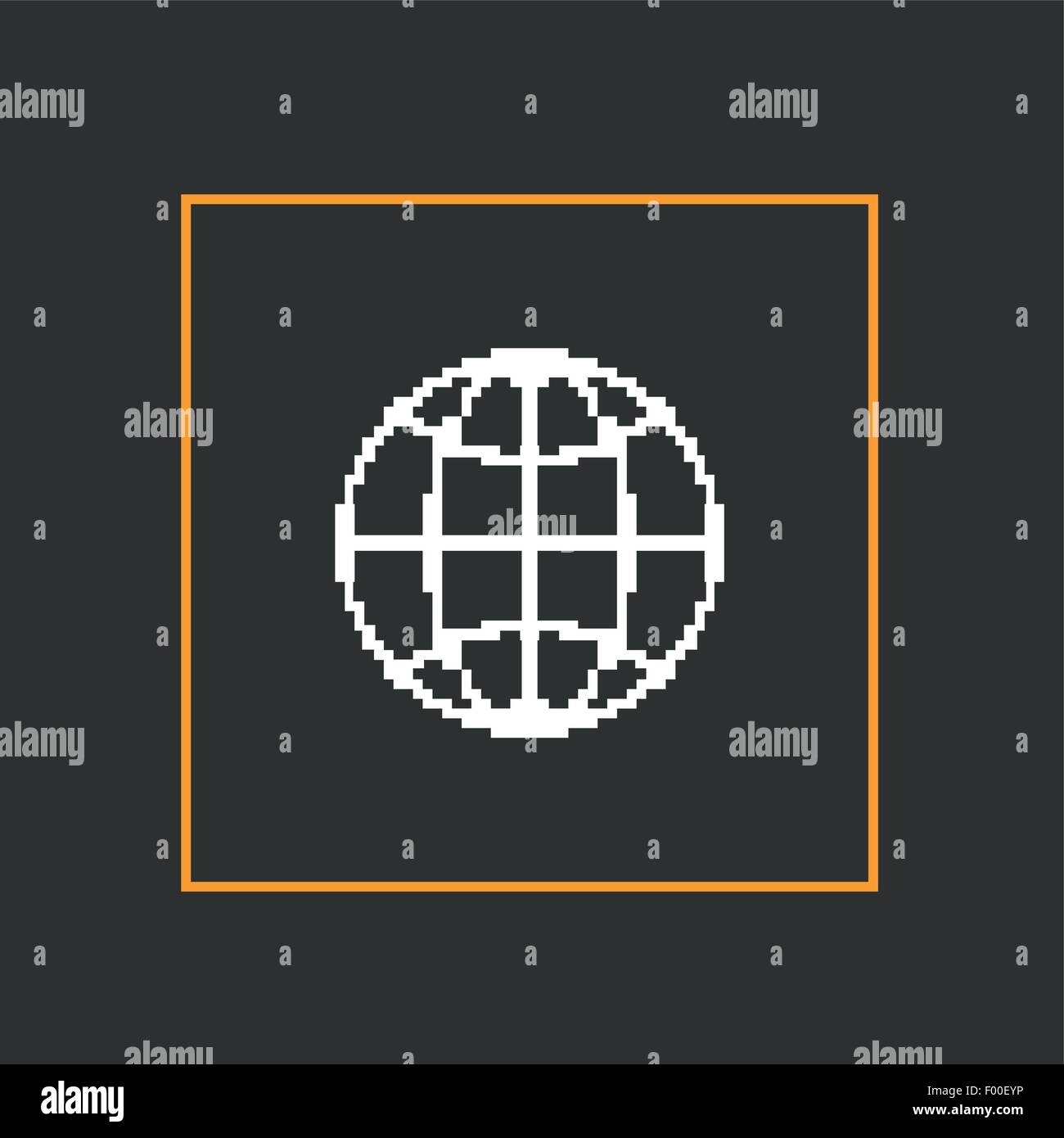 Simple dark pixel icon planet. Vector design Stock Vector Image & Art ...