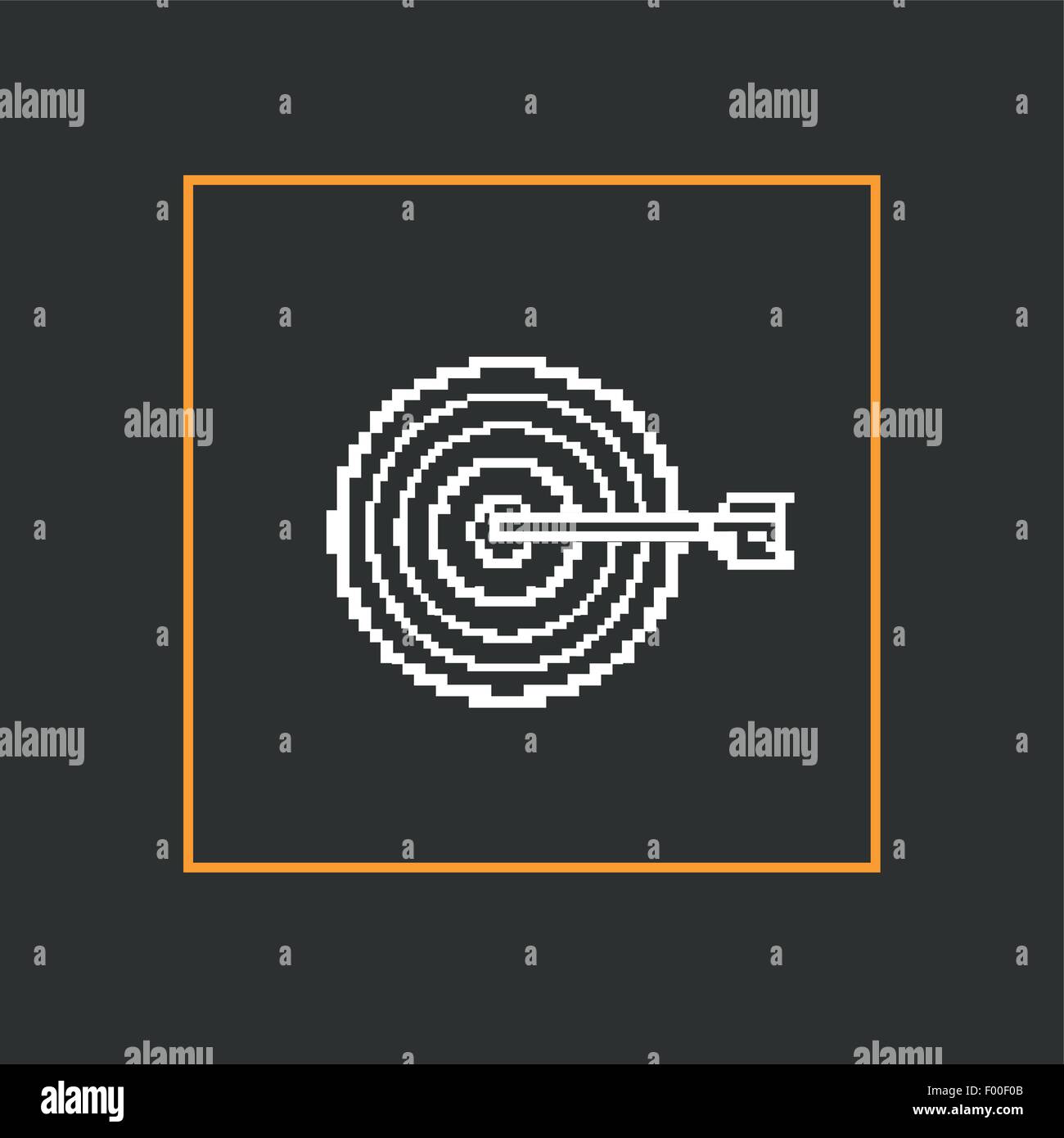 Simple stylish pixel icon darts. Vector design Stock Vector Image & Art ...